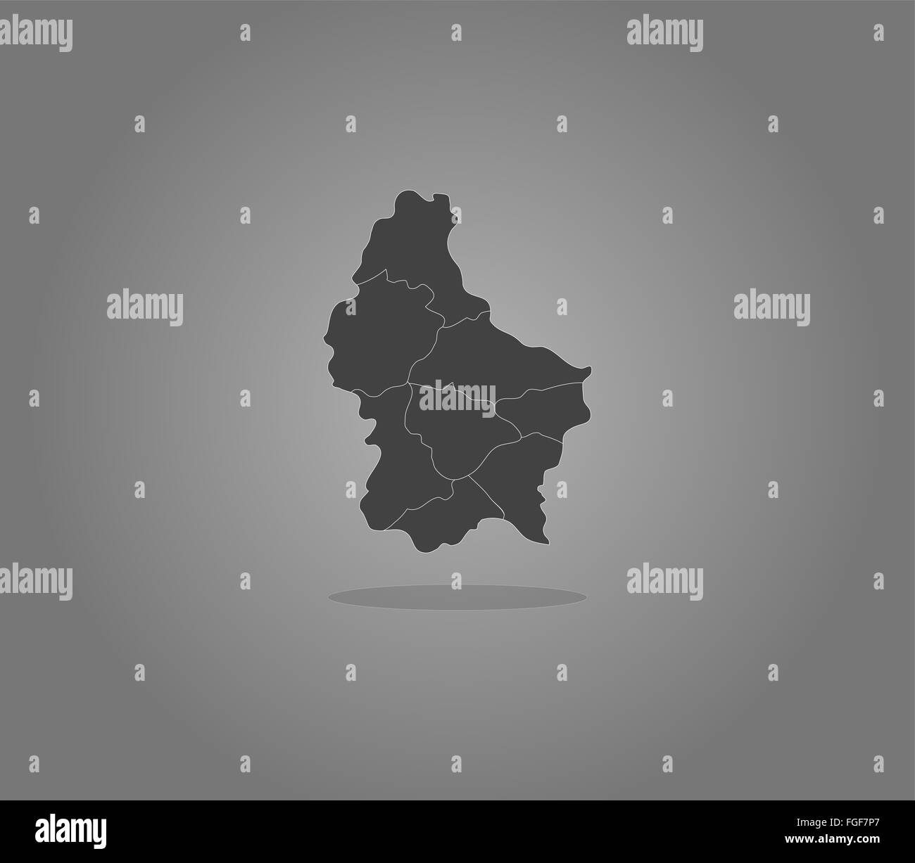 Outline map country luxembourg Black and White Stock Photos & Images ...