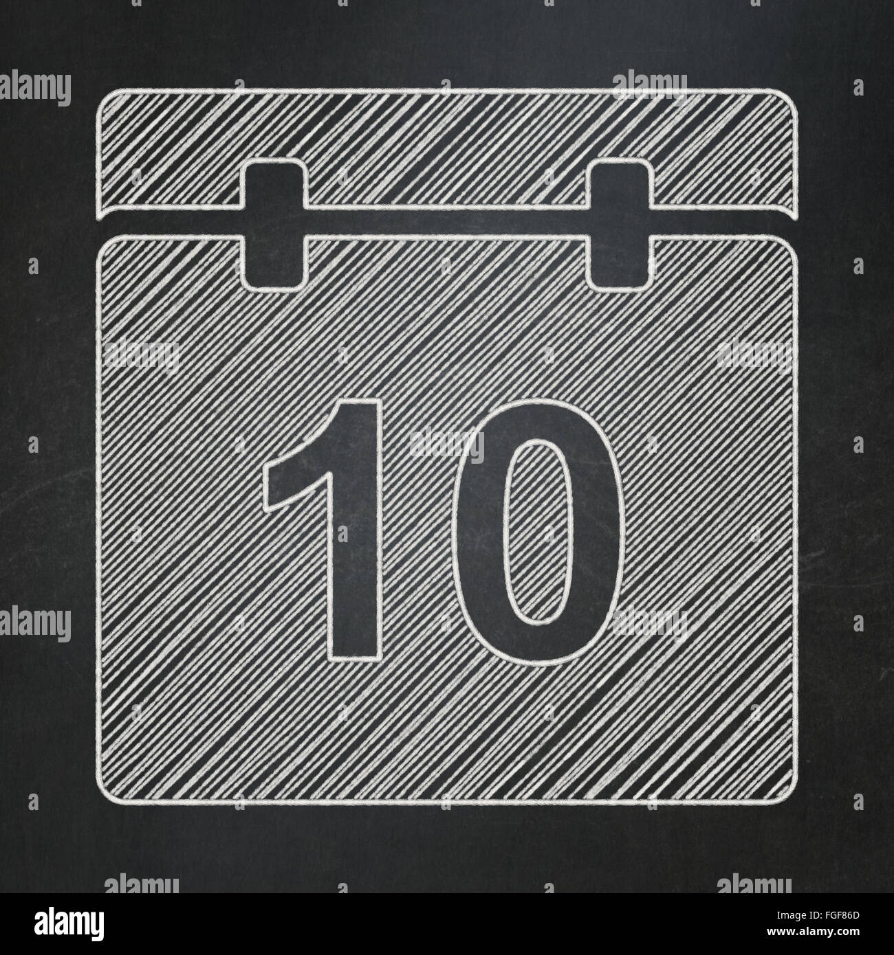 Time concept: Calendar on chalkboard background Stock Photo - Alamy