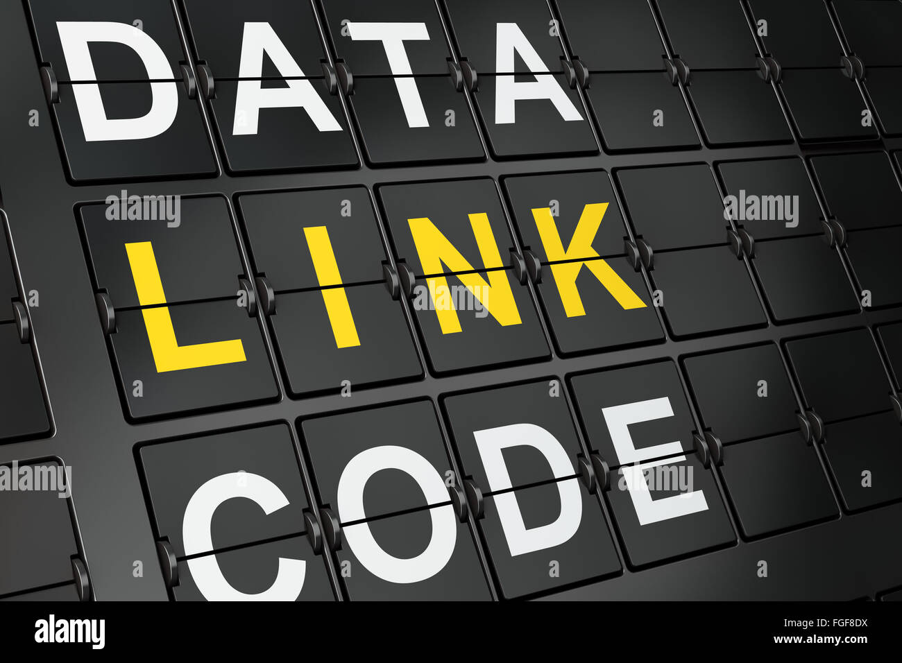 Web design concept: Link on airport board background Stock Photo - Alamy