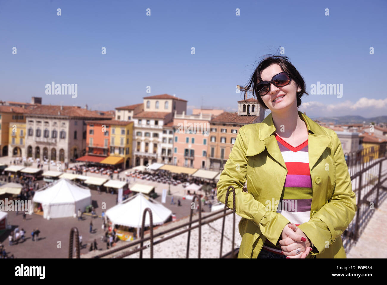 tourist woman in verona Stock Photo - Alamy