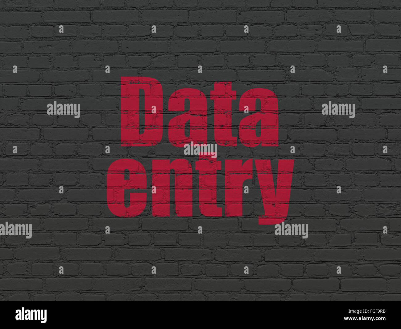 Data concept: Data Entry on wall background Stock Photo - Alamy