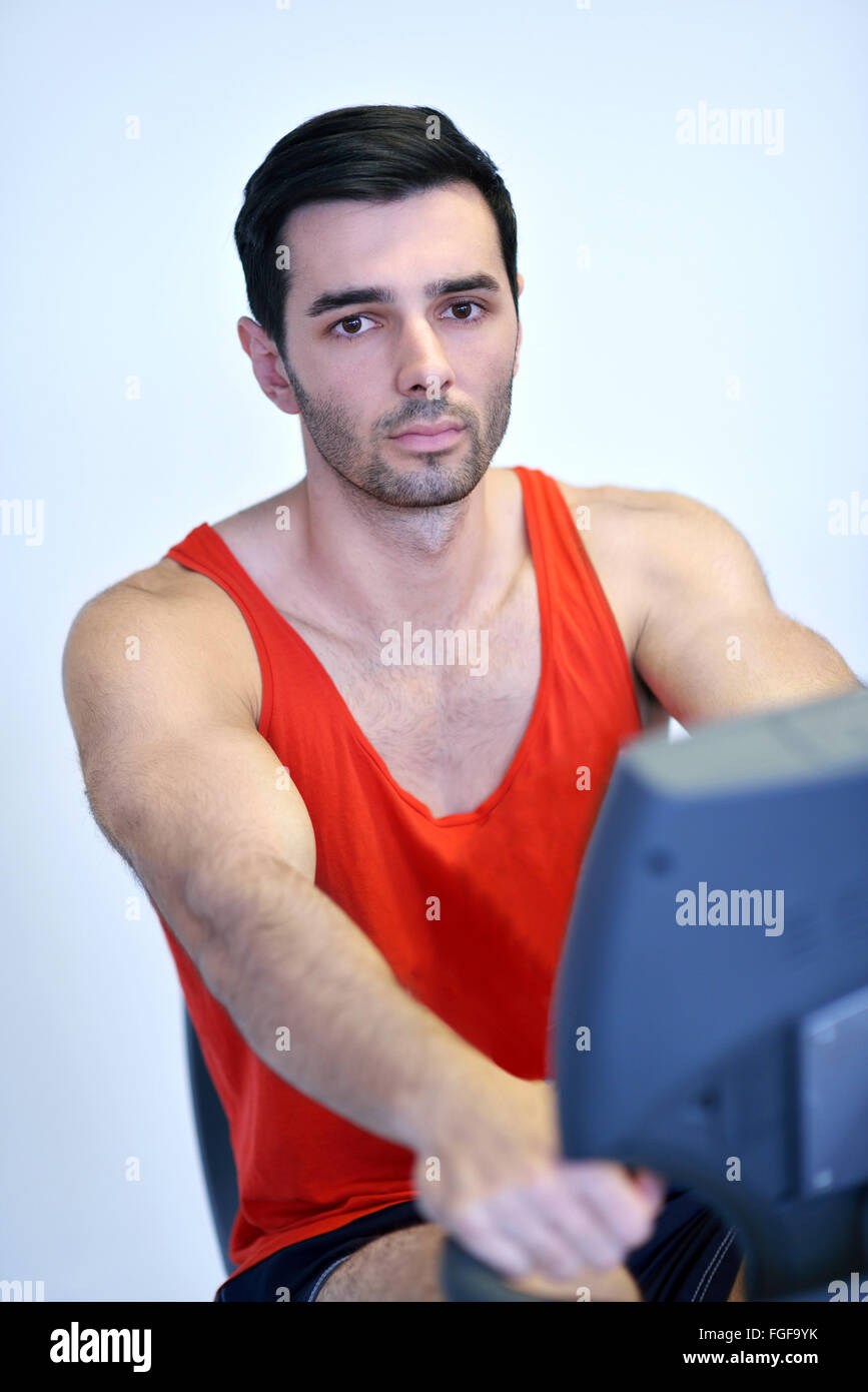Athlete run treadmill exercise hi-res stock photography and images - Alamy