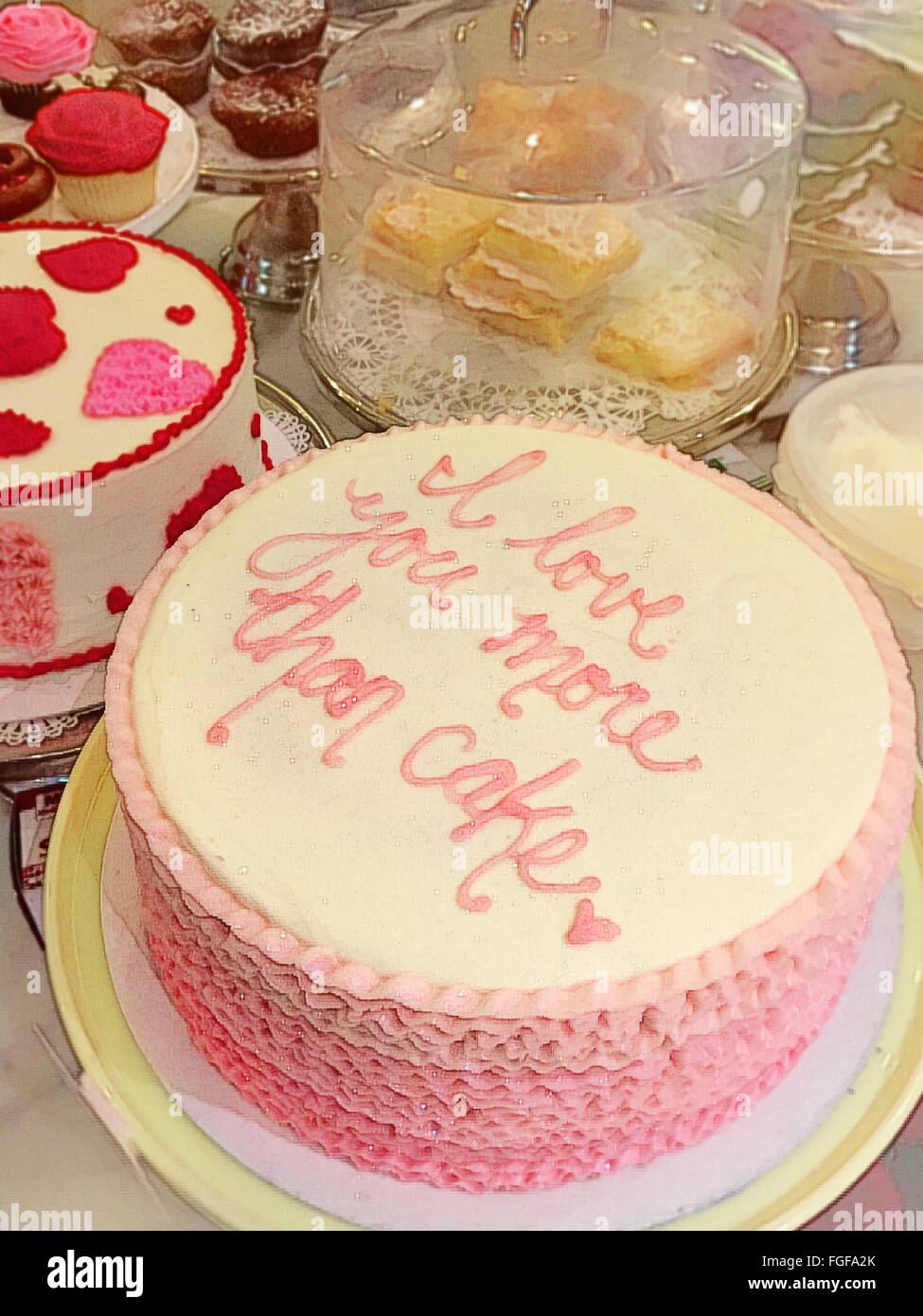 Valentine's Day Sweets Stock Photo - Alamy