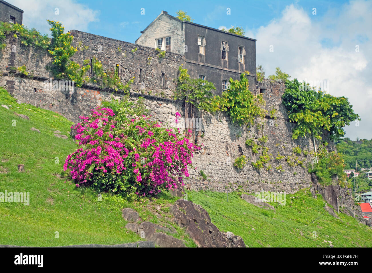 Grenada, St George Town, Fort George, Caribbean Stock Photo - Alamy