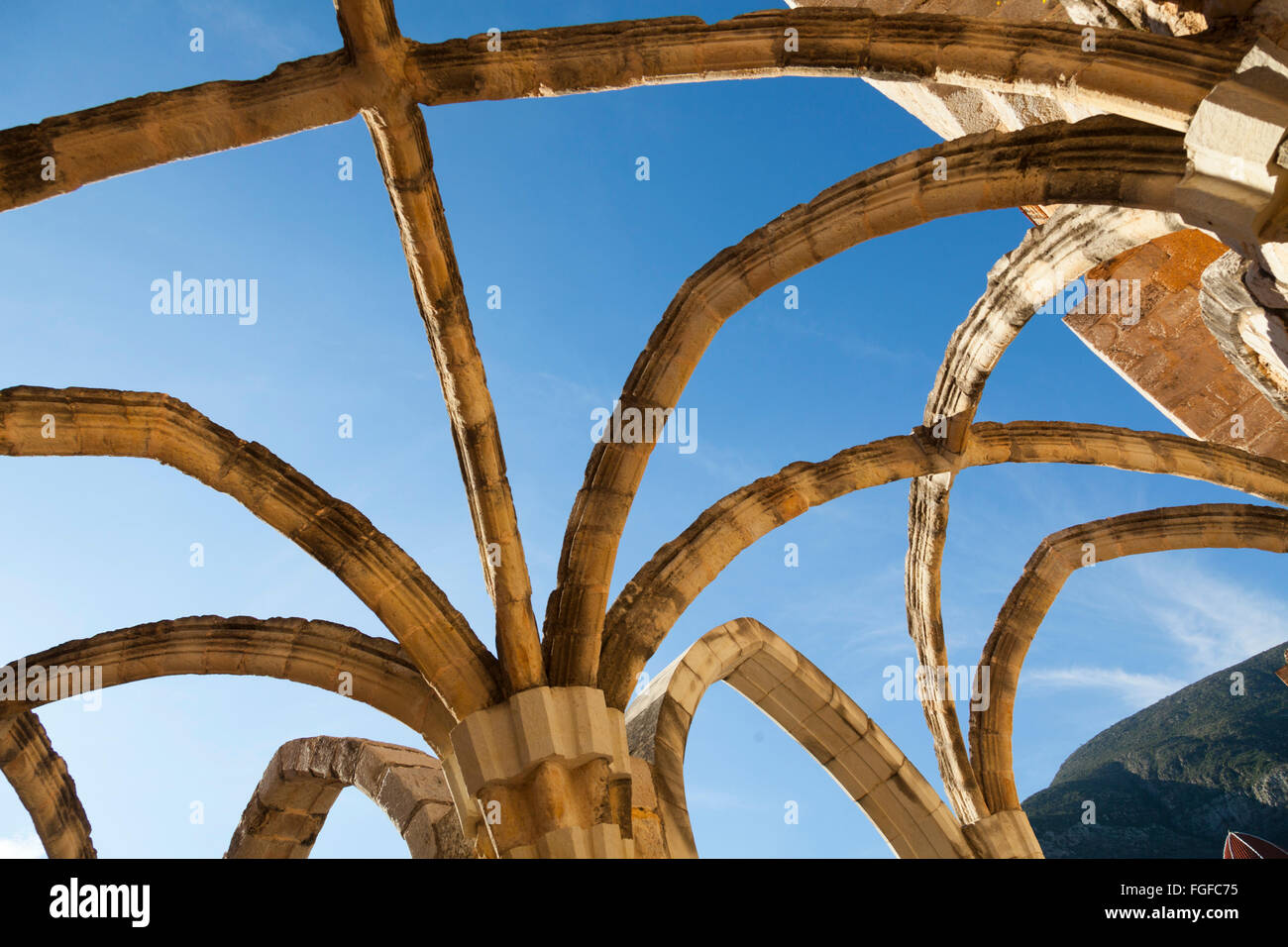 The ruins around the Cistercian Monastery of Saint Mary of Valldigna in ...