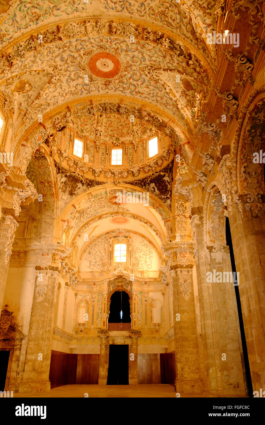 Interior of the Cistercian Monastery of Saint Mary of Valldigna in ...