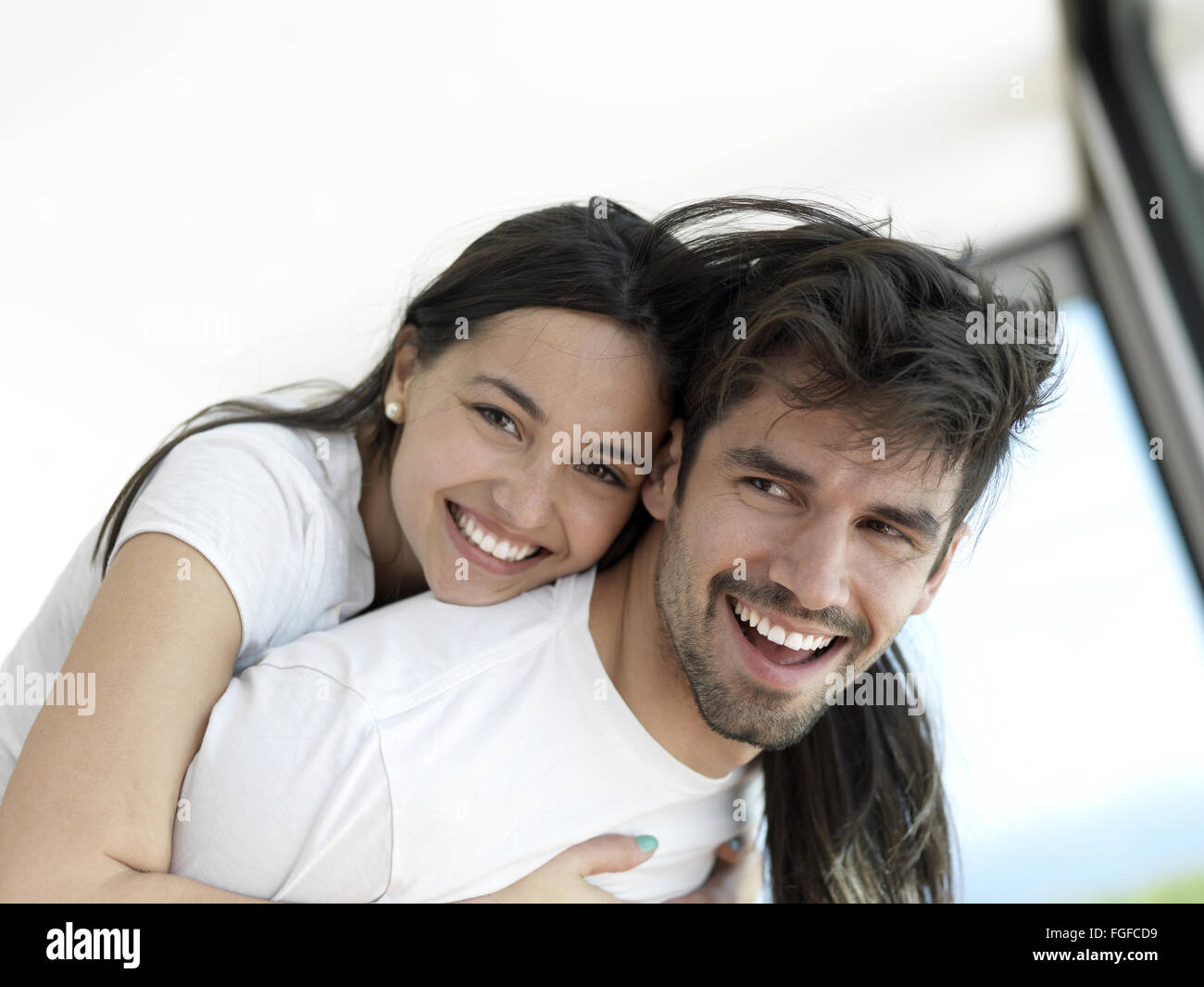 relaxed young couple at home Stock Photo - Alamy