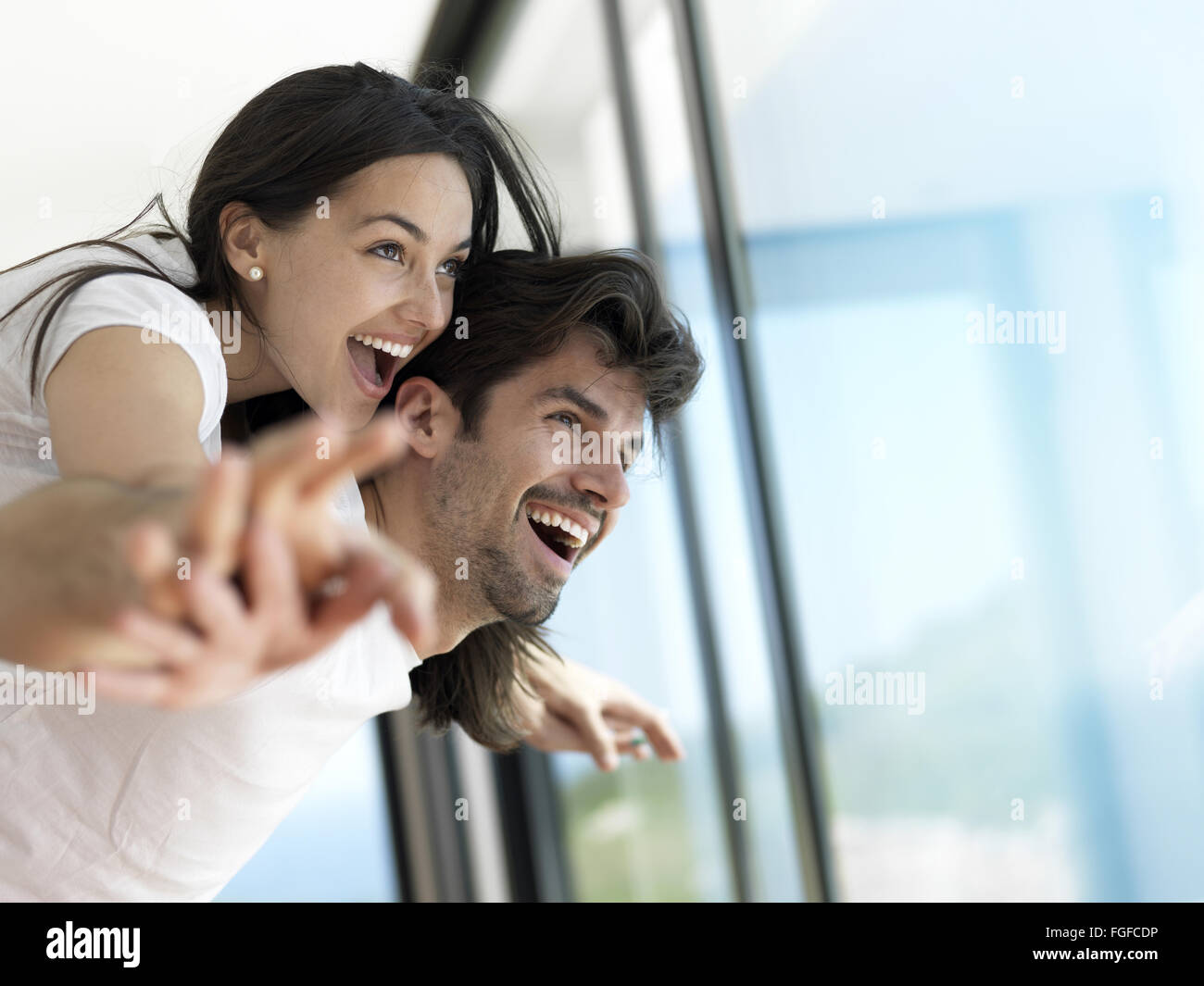 relaxed young couple at home Stock Photo - Alamy