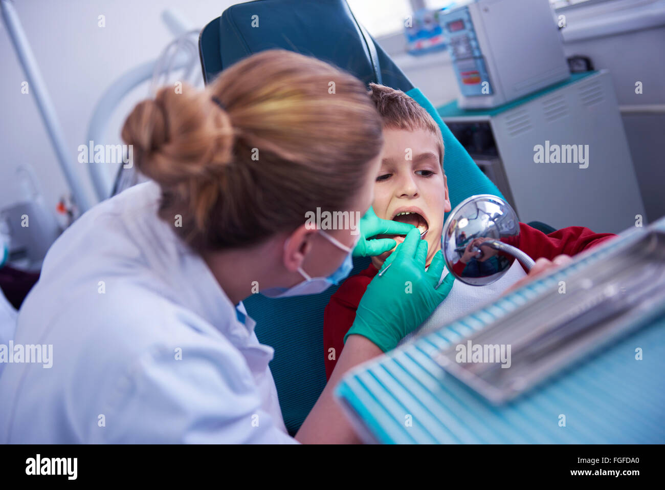 Young boy in a dental surgery Stock Photo - Alamy
