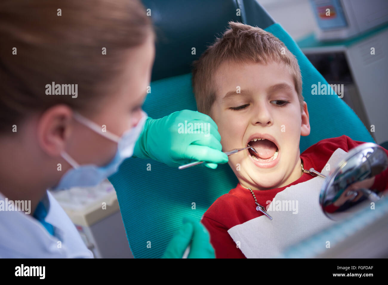 Young boy in a dental surgery Stock Photo - Alamy