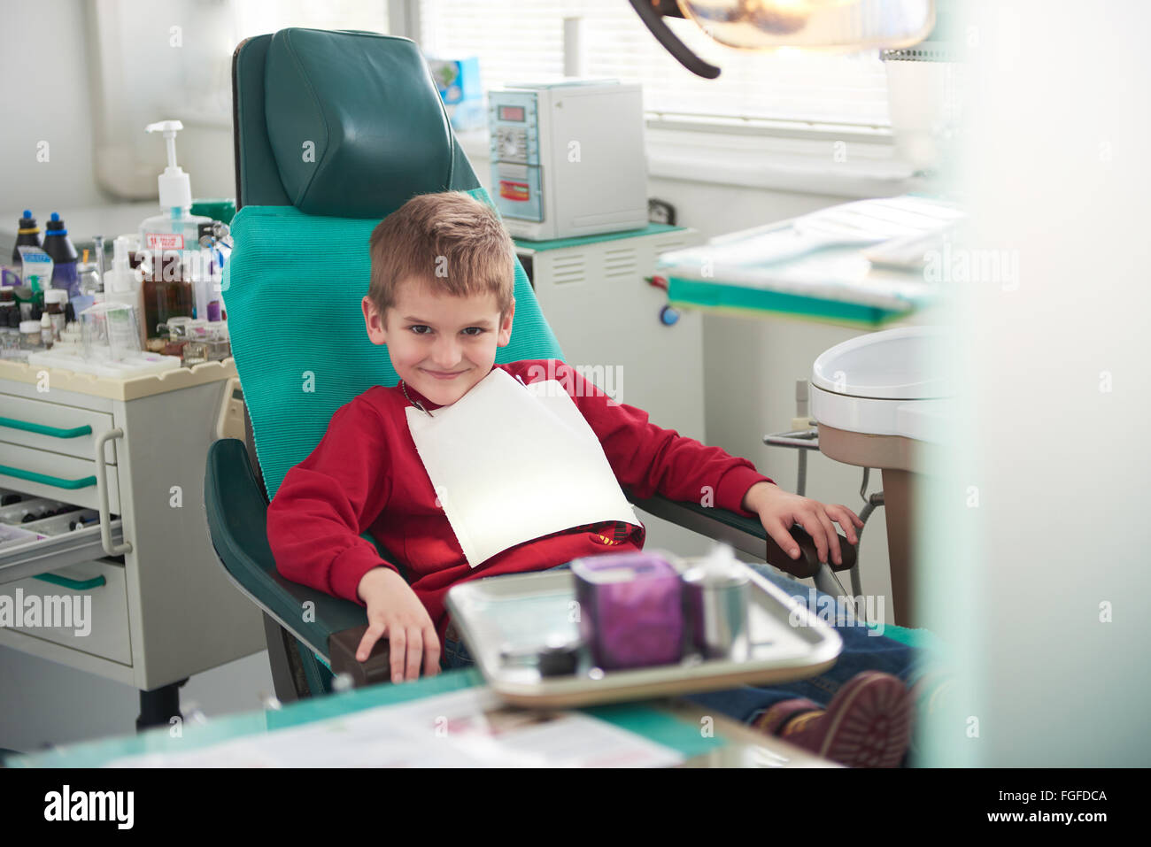 Young boy in a dental surgery Stock Photo - Alamy