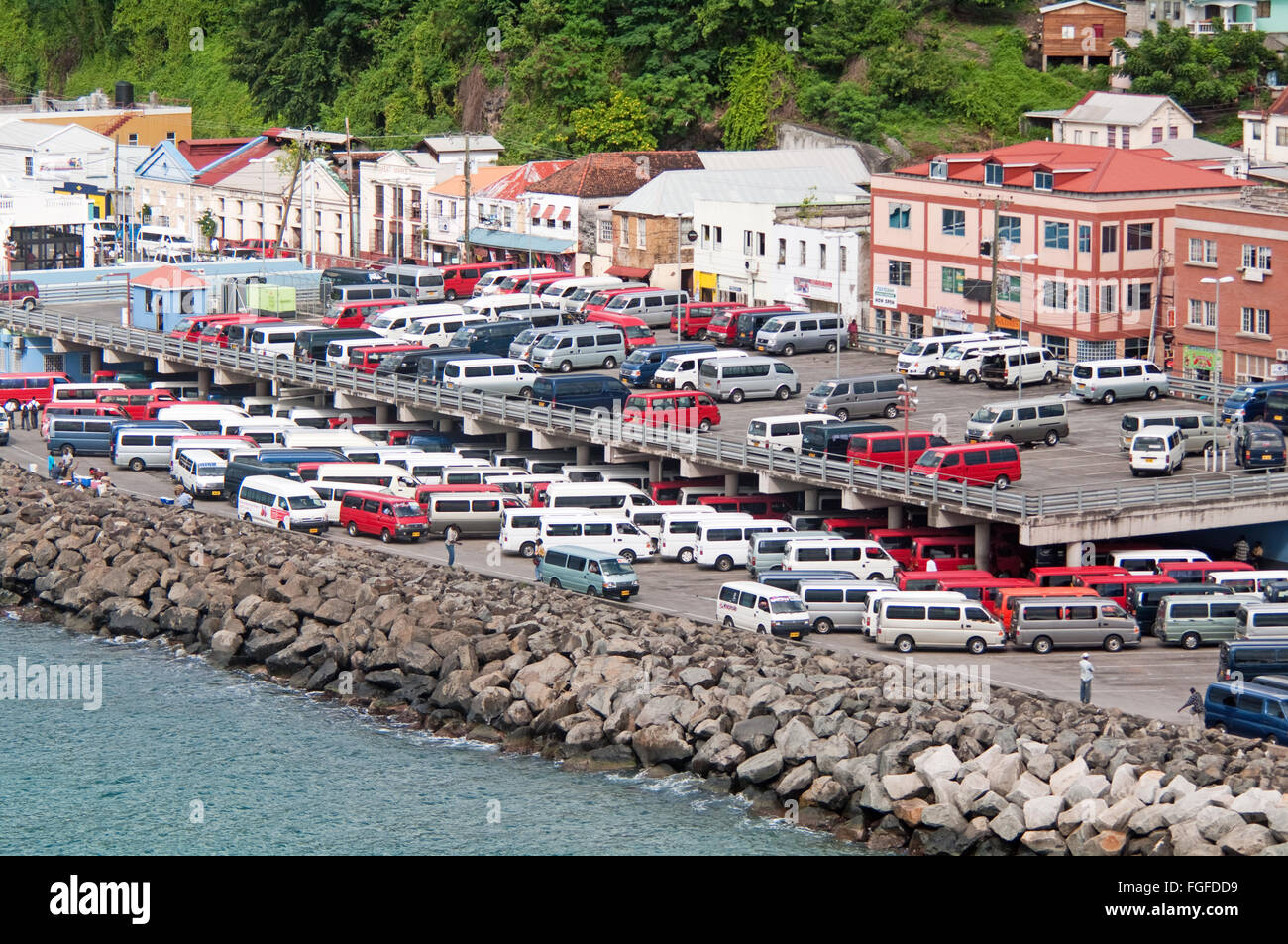 Grenada, St George Town, By Harbour, Caribbean Stock Photo - Alamy