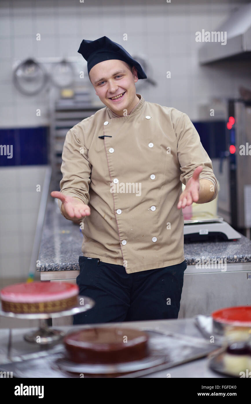 Male making cake hi-res stock photography and images - Alamy