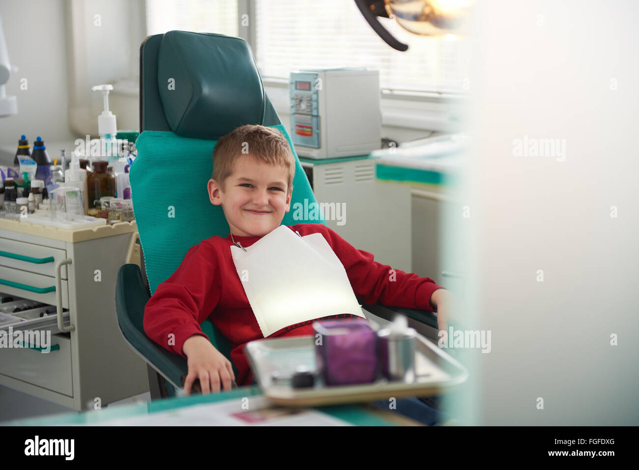Young boy in a dental surgery Stock Photo - Alamy