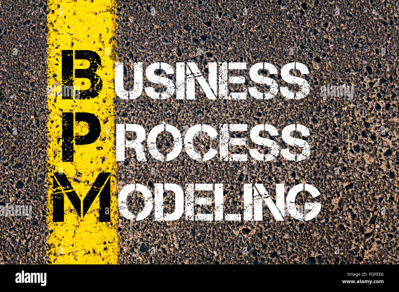 Concept image of Business Acronym BPM Business Process Modeling written ...