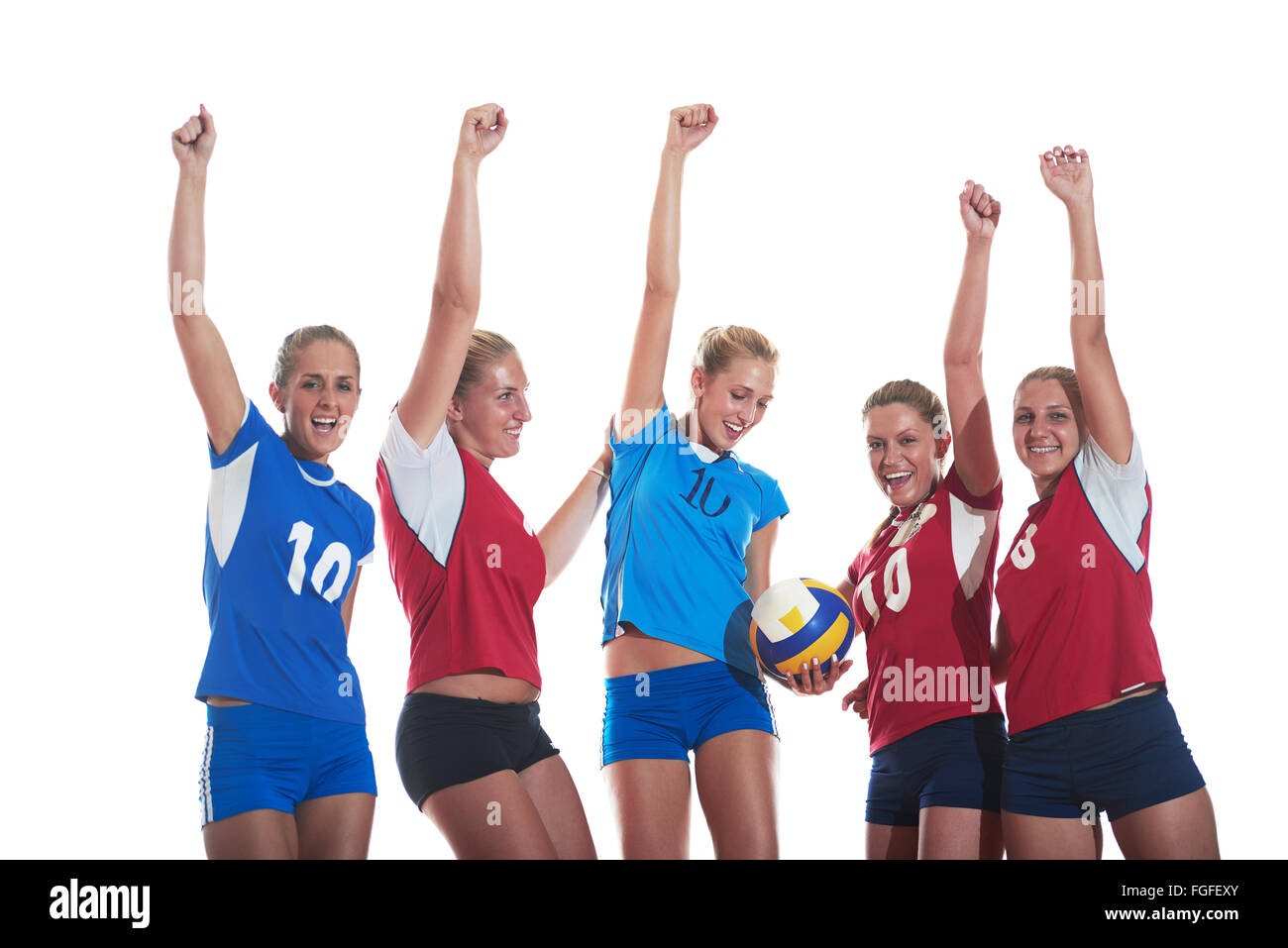 volleyball woman group Stock Photo - Alamy