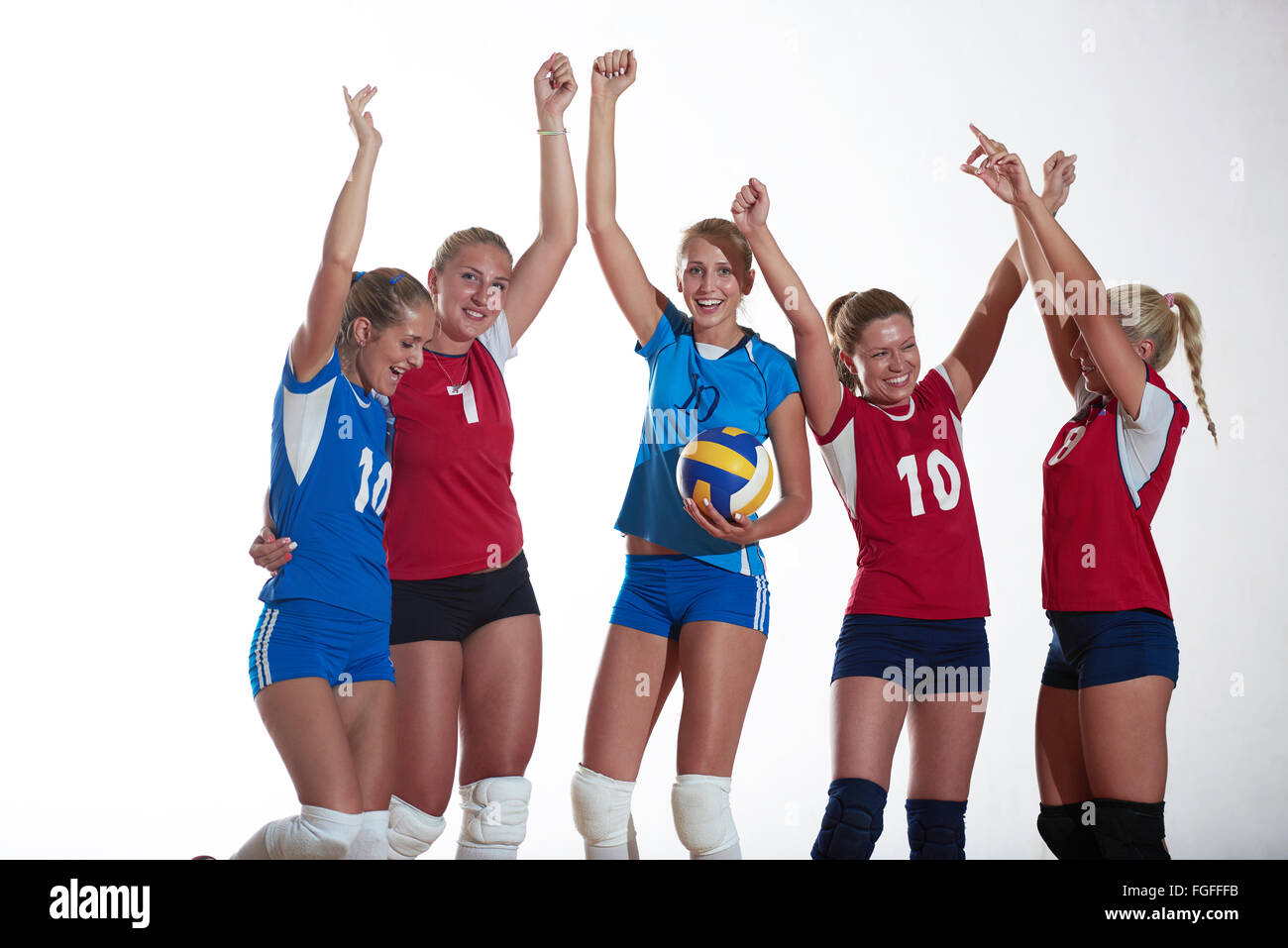 volleyball woman group Stock Photo - Alamy