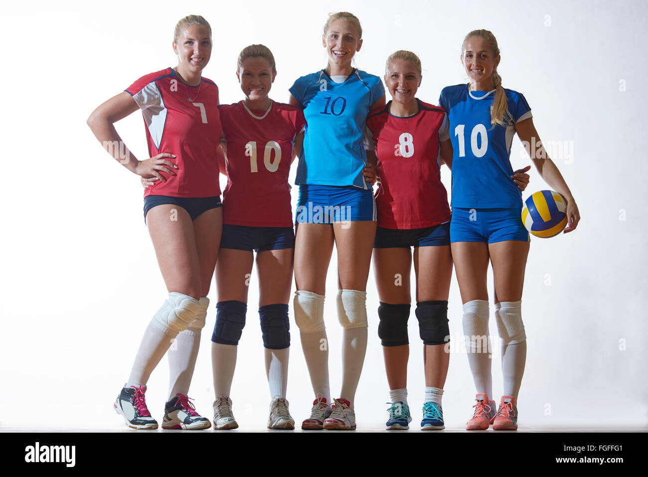 volleyball woman group Stock Photo - Alamy