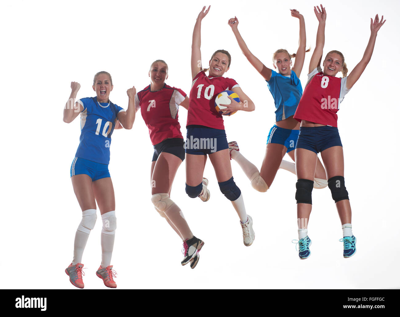 volleyball woman group Stock Photo - Alamy