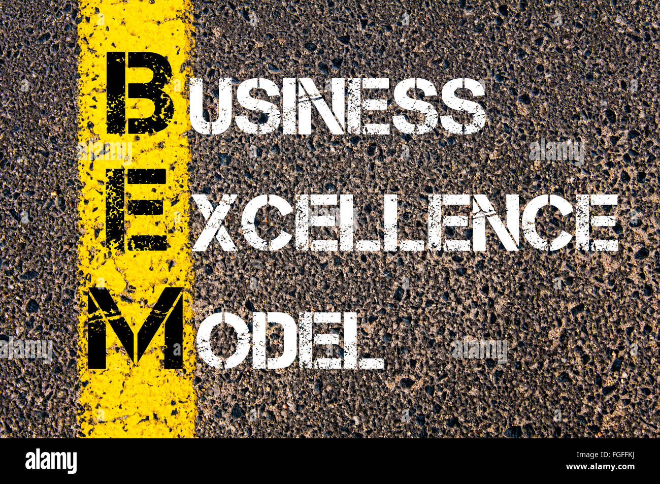 Concept image of Business Acronym BEM Business Excellence Model written ...