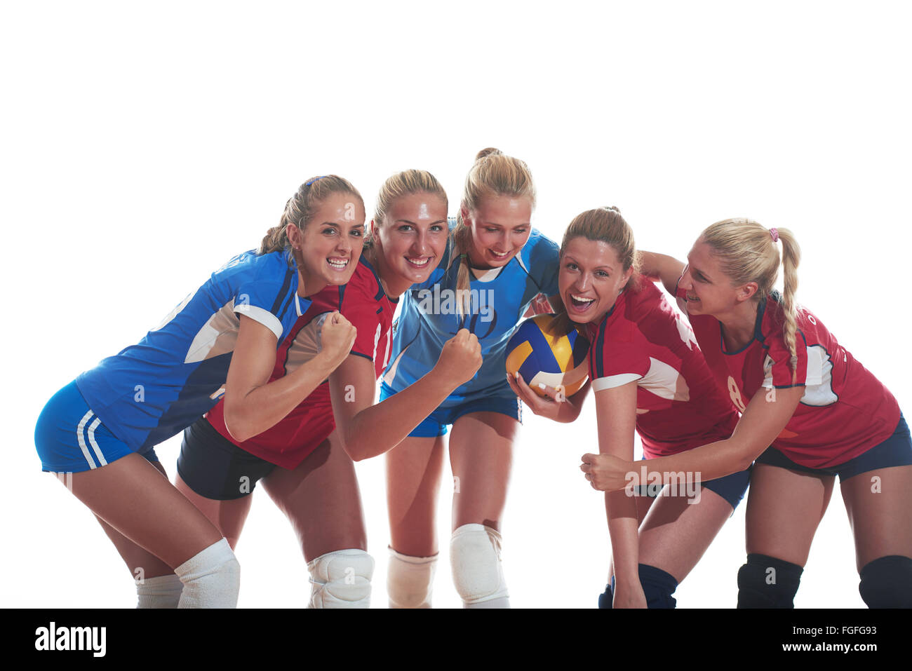 volleyball woman group Stock Photo - Alamy