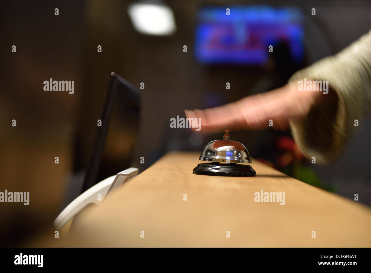 hotel reception bell Stock Photo - Alamy