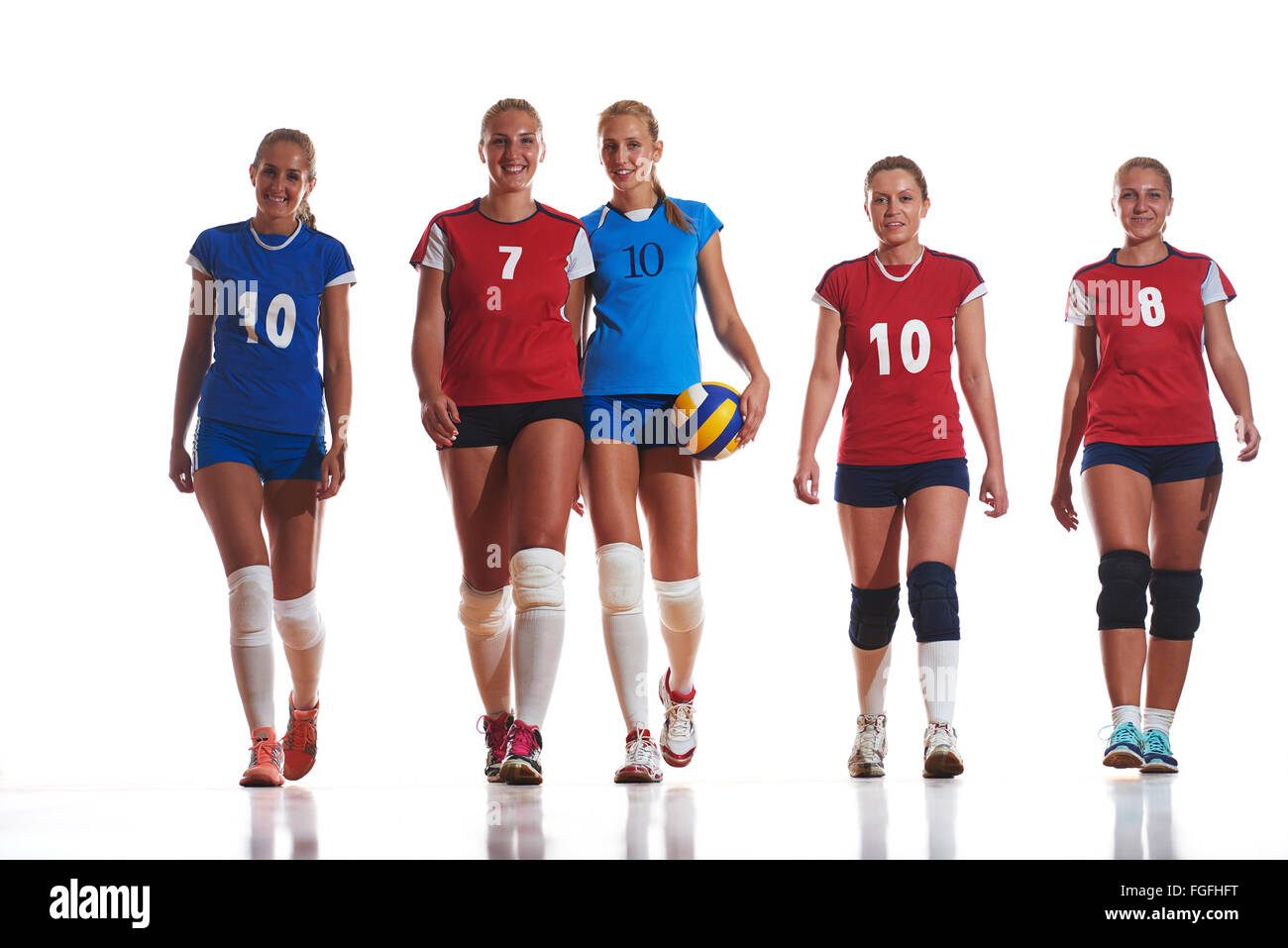 volleyball woman group Stock Photo - Alamy
