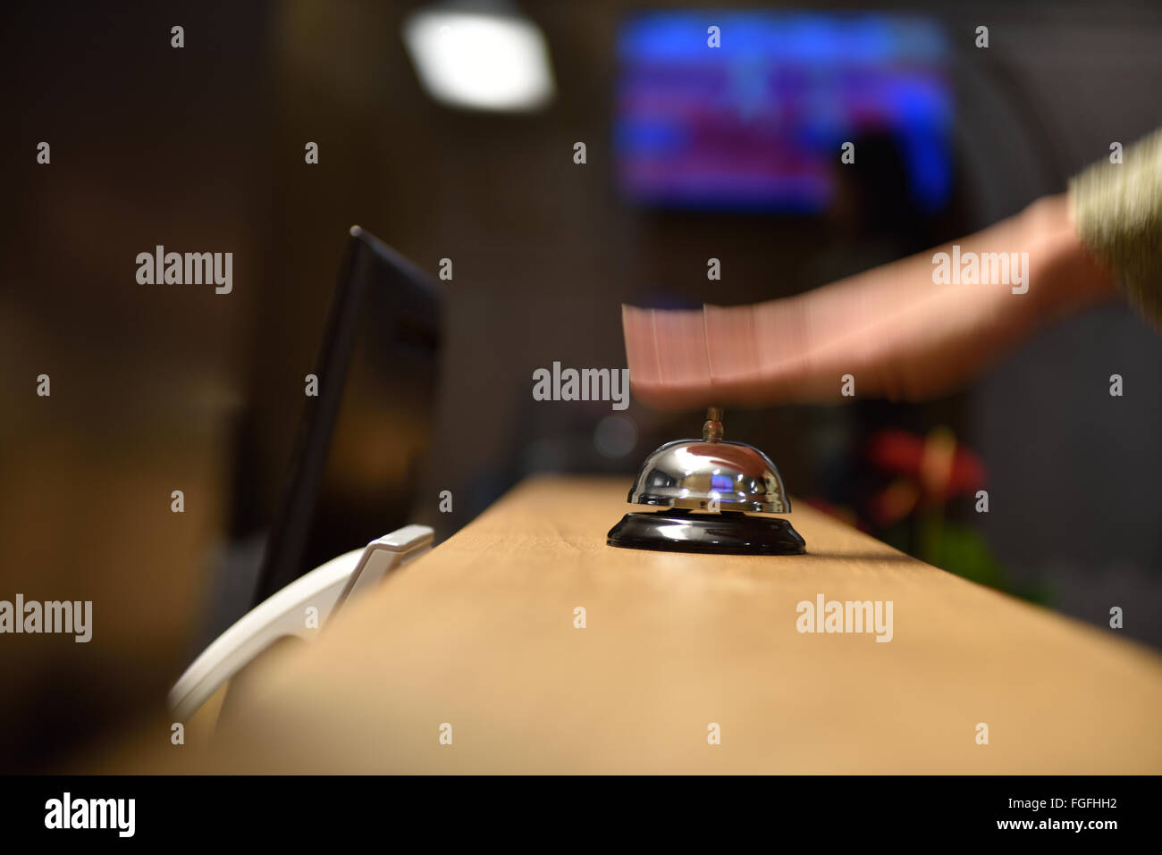 hotel reception bell Stock Photo - Alamy