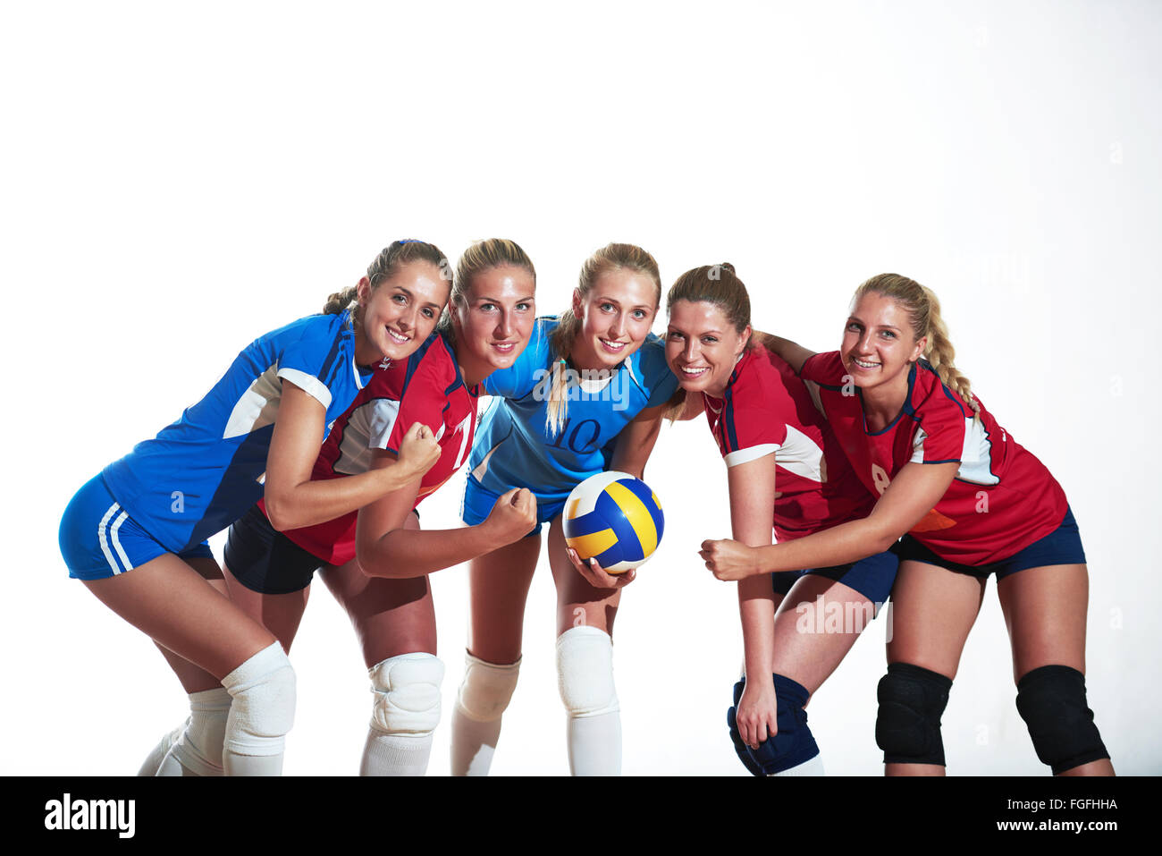 volleyball woman group Stock Photo - Alamy