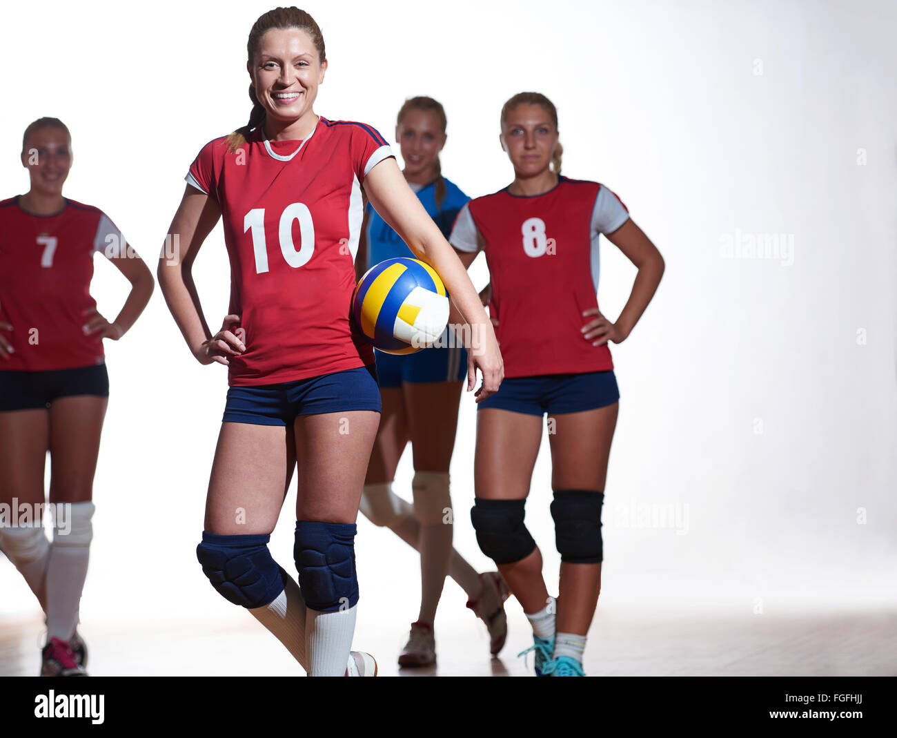volleyball woman group Stock Photo - Alamy