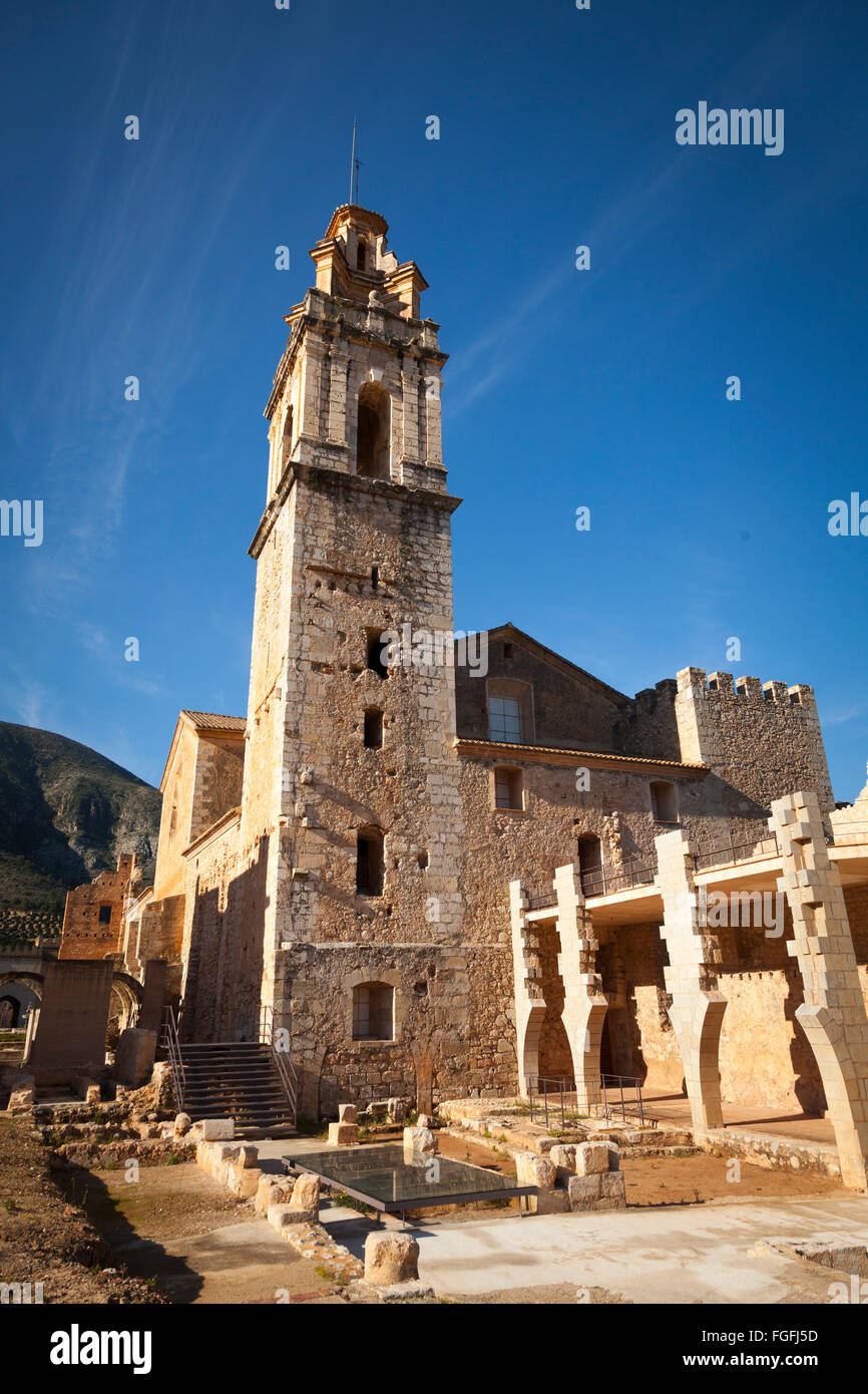 The ruins around the Cistercian Monastery of Saint Mary of Valldigna in ...