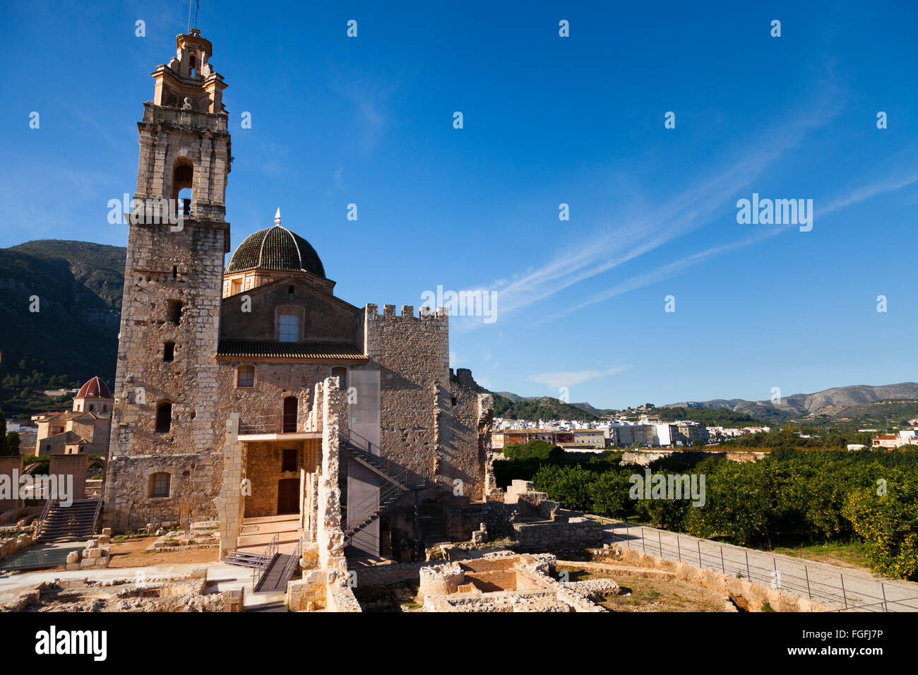 The ruins around the Cistercian Monastery of Saint Mary of Valldigna in ...