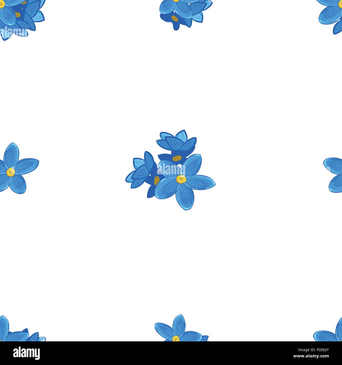 Seamless forget-me-not pattern Stock Vector Image & Art - Alamy