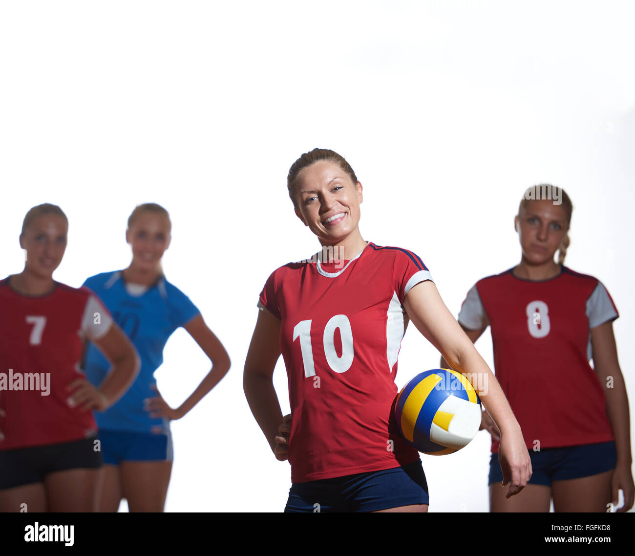 volleyball woman group Stock Photo - Alamy