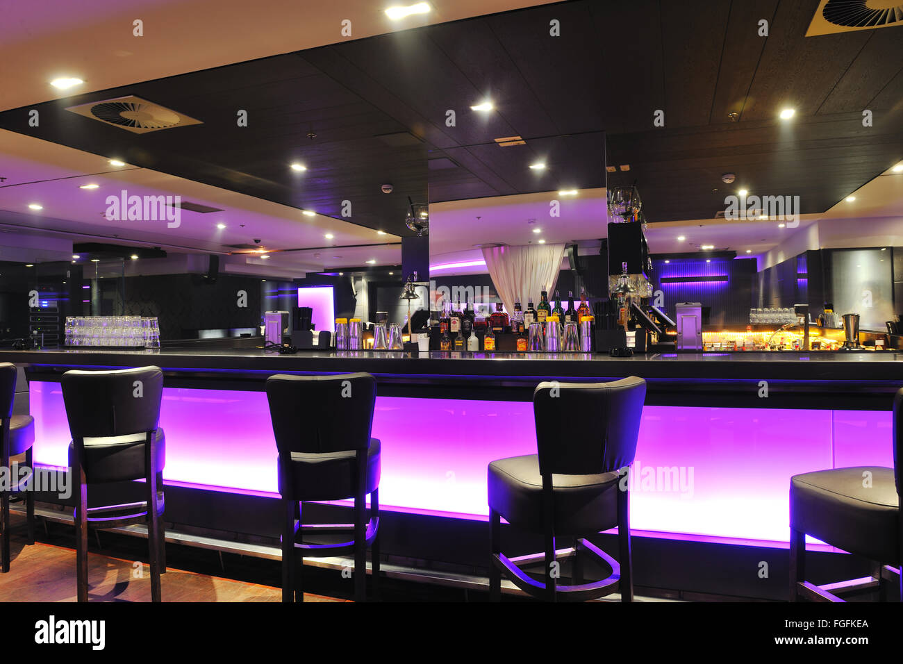 modern bar club indoors Stock Photo - Alamy
