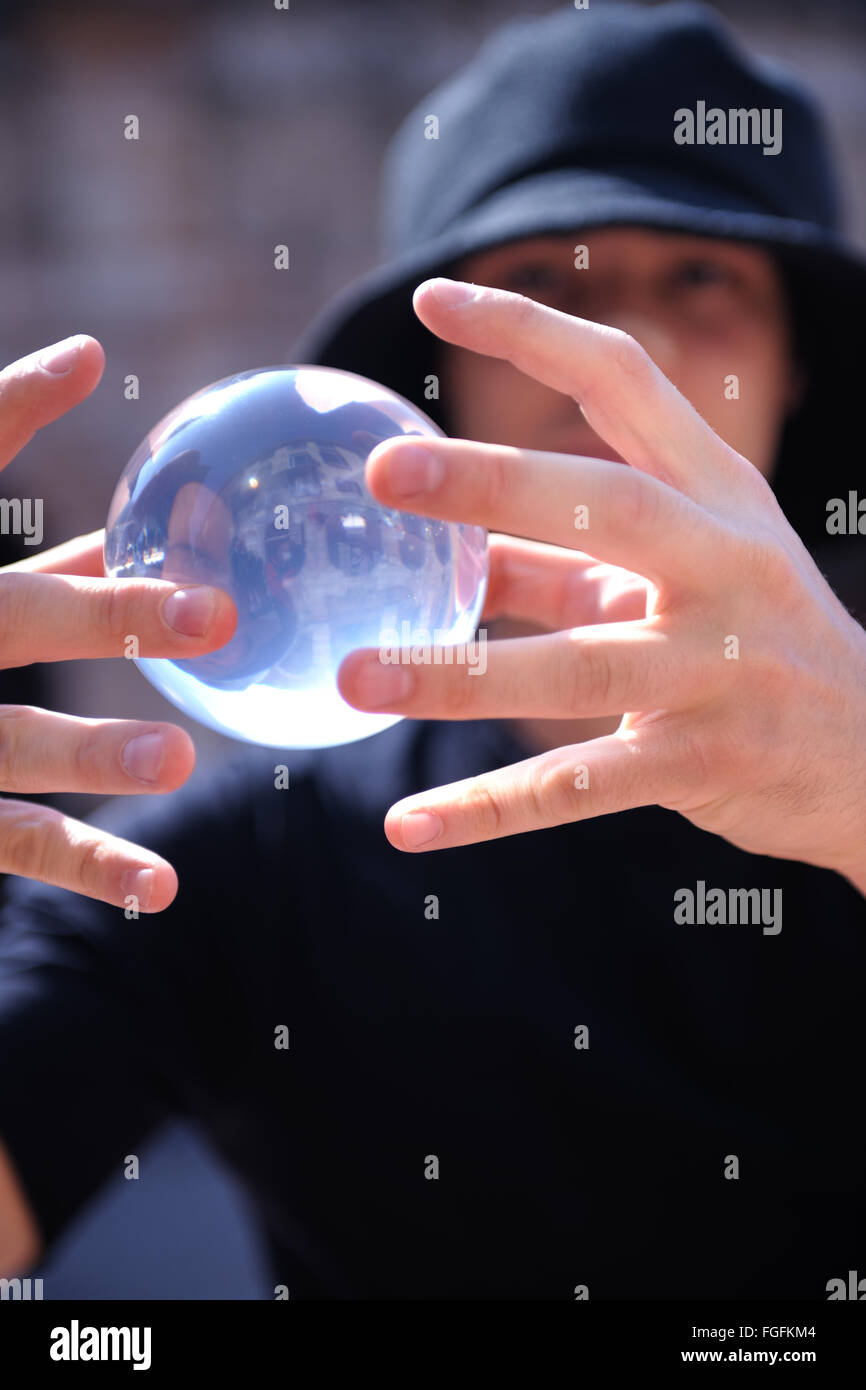 Hand balancing ball hi-res stock photography and images - Alamy