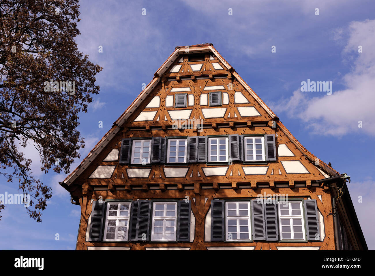 half-timbered houses in germany Stock Photo - Alamy