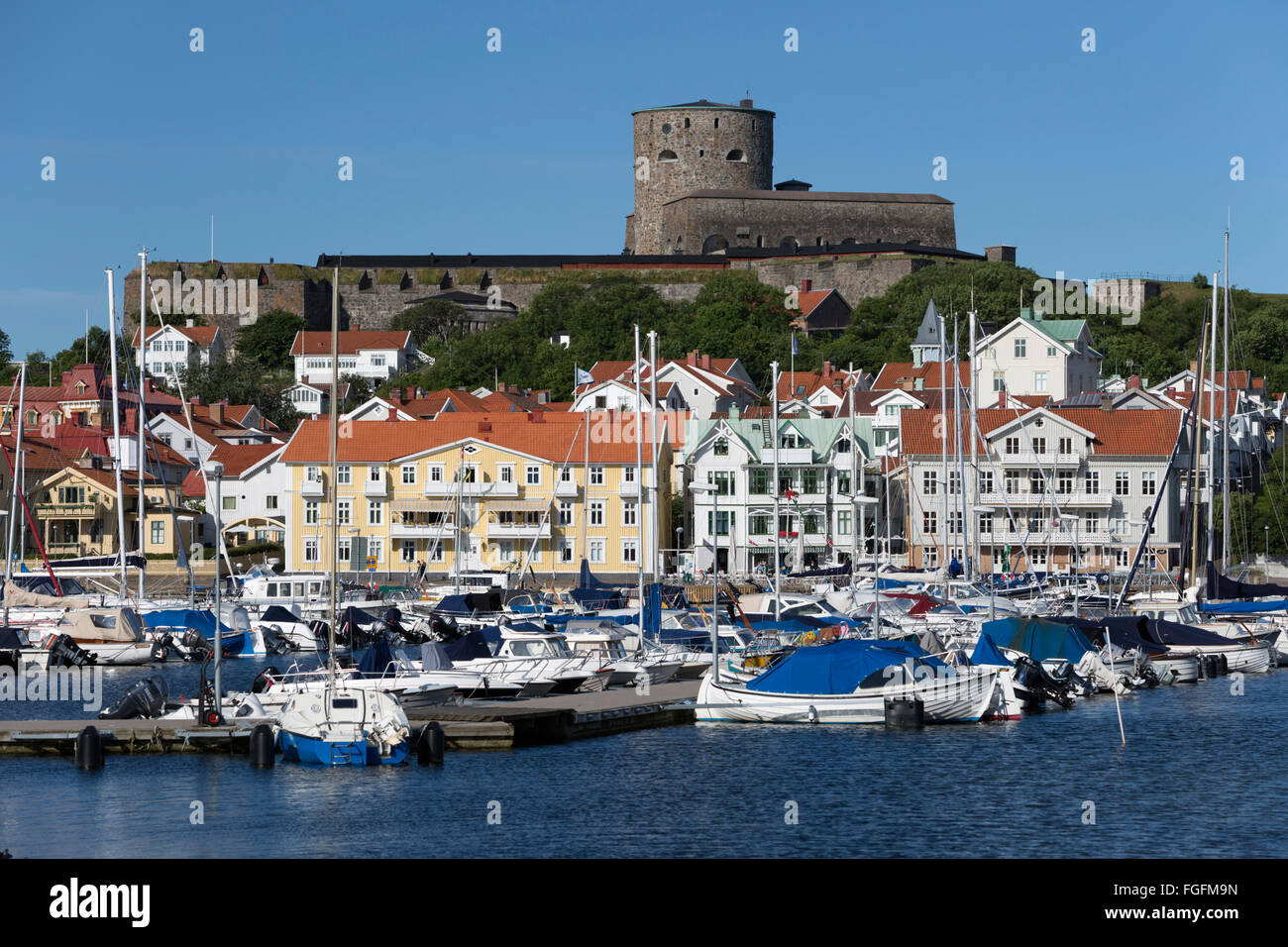 Carlstens fortress (Carlstens fästning) and harbour, Marstrand ...