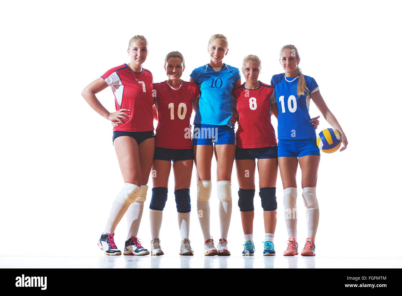 volleyball woman group Stock Photo - Alamy