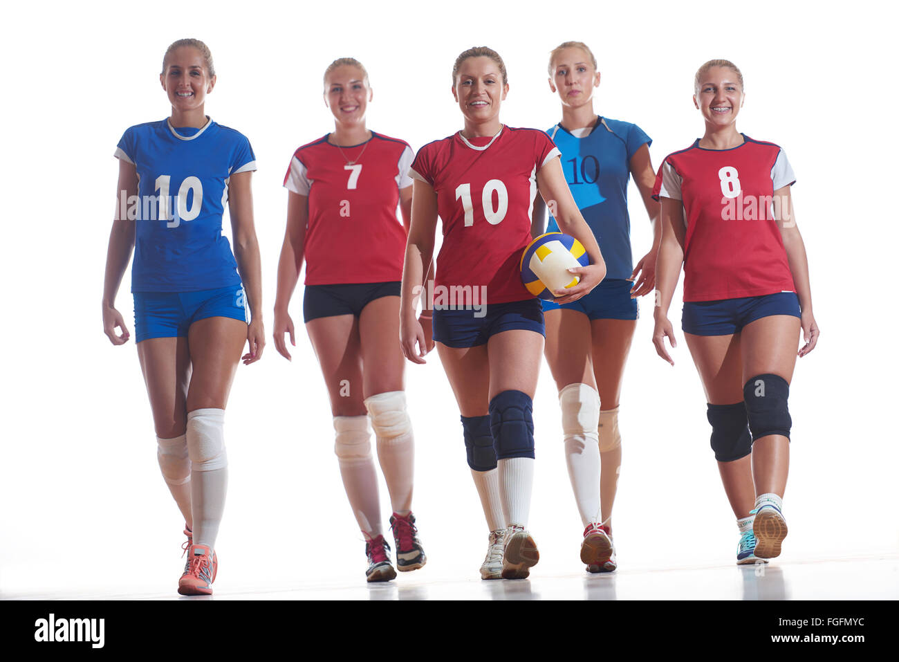 volleyball woman group Stock Photo - Alamy