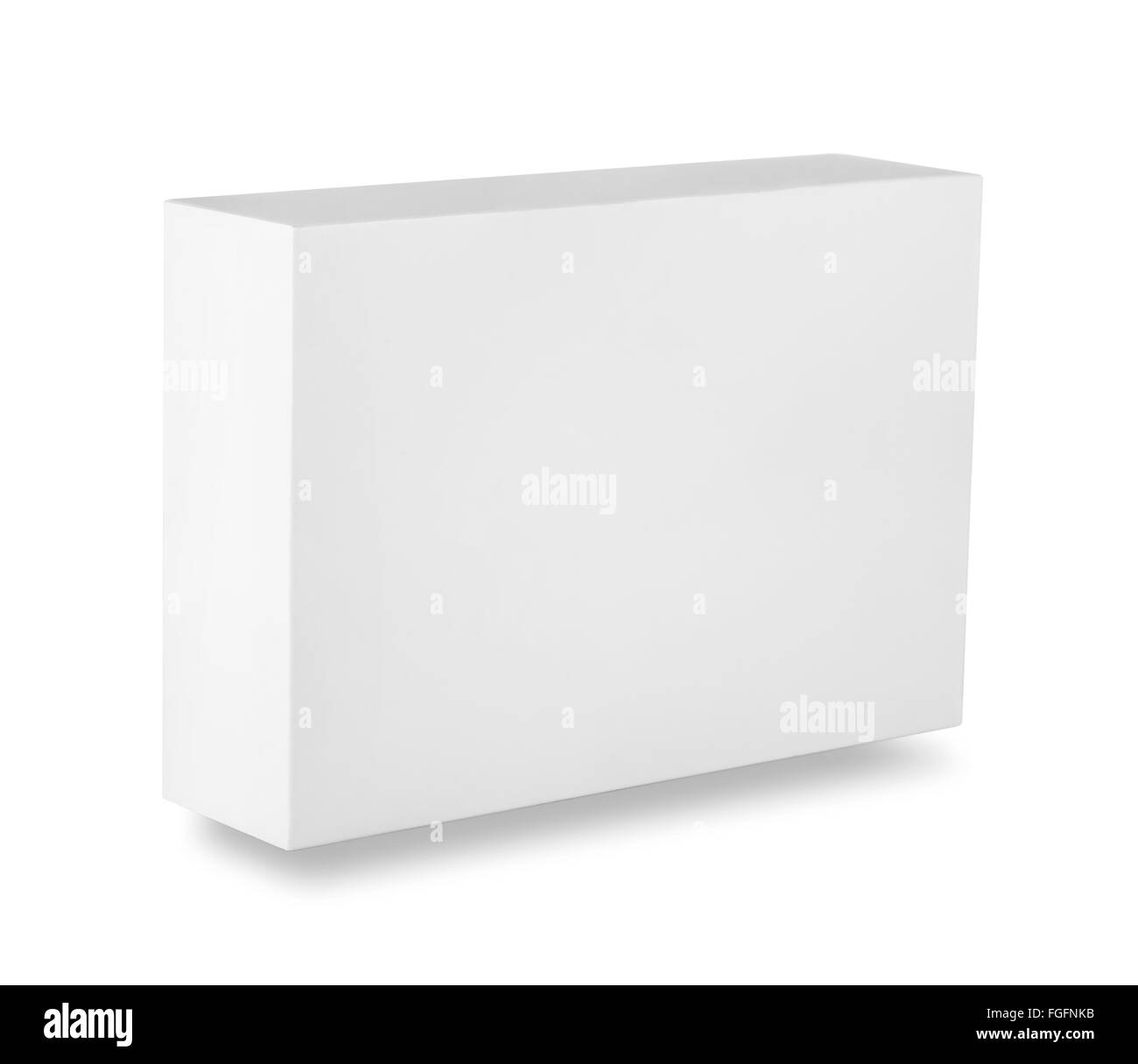 White blank box isolated on white background Stock Photo - Alamy
