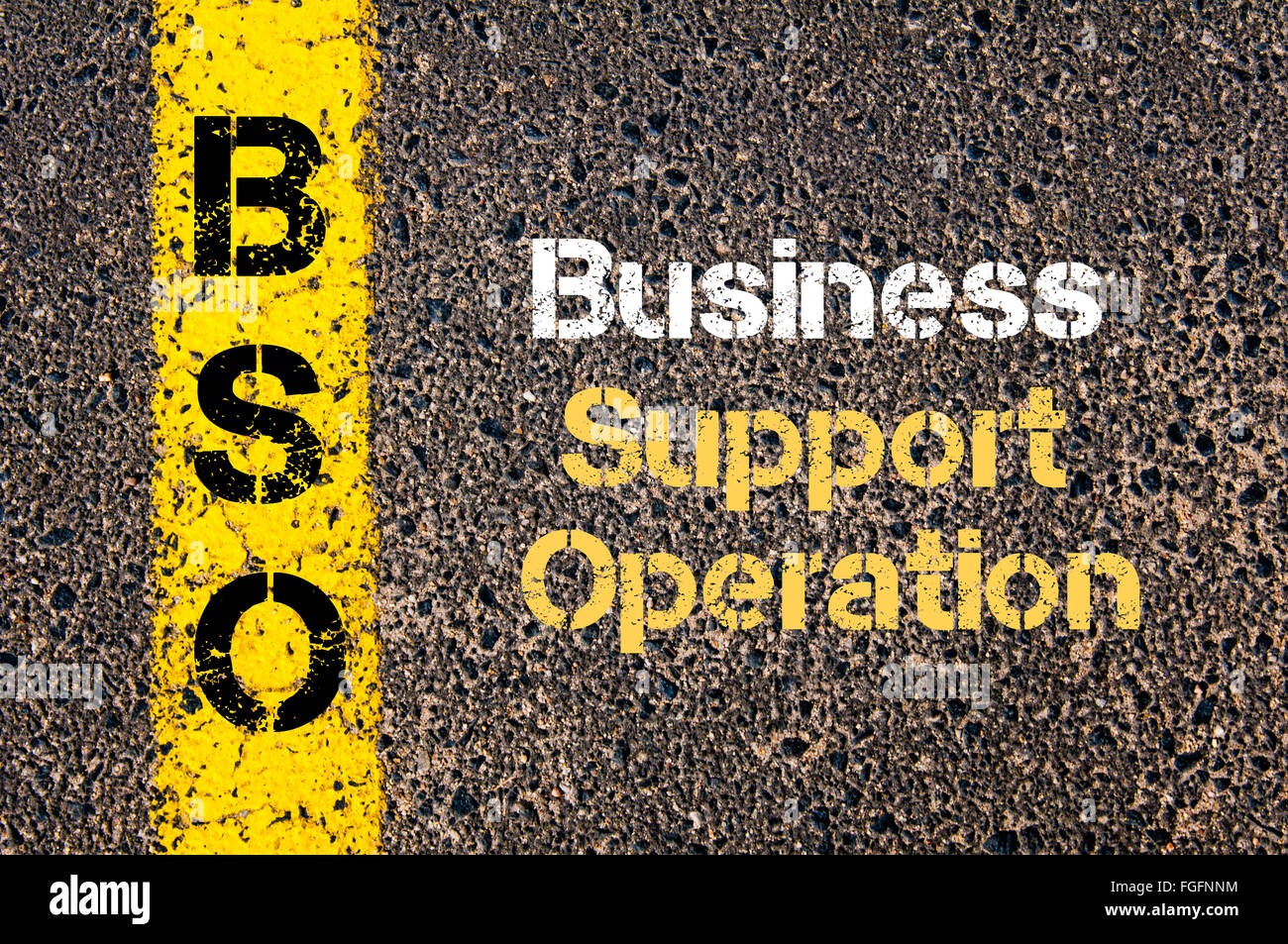 Concept image of Business Acronym BSO Business Support Operation ...