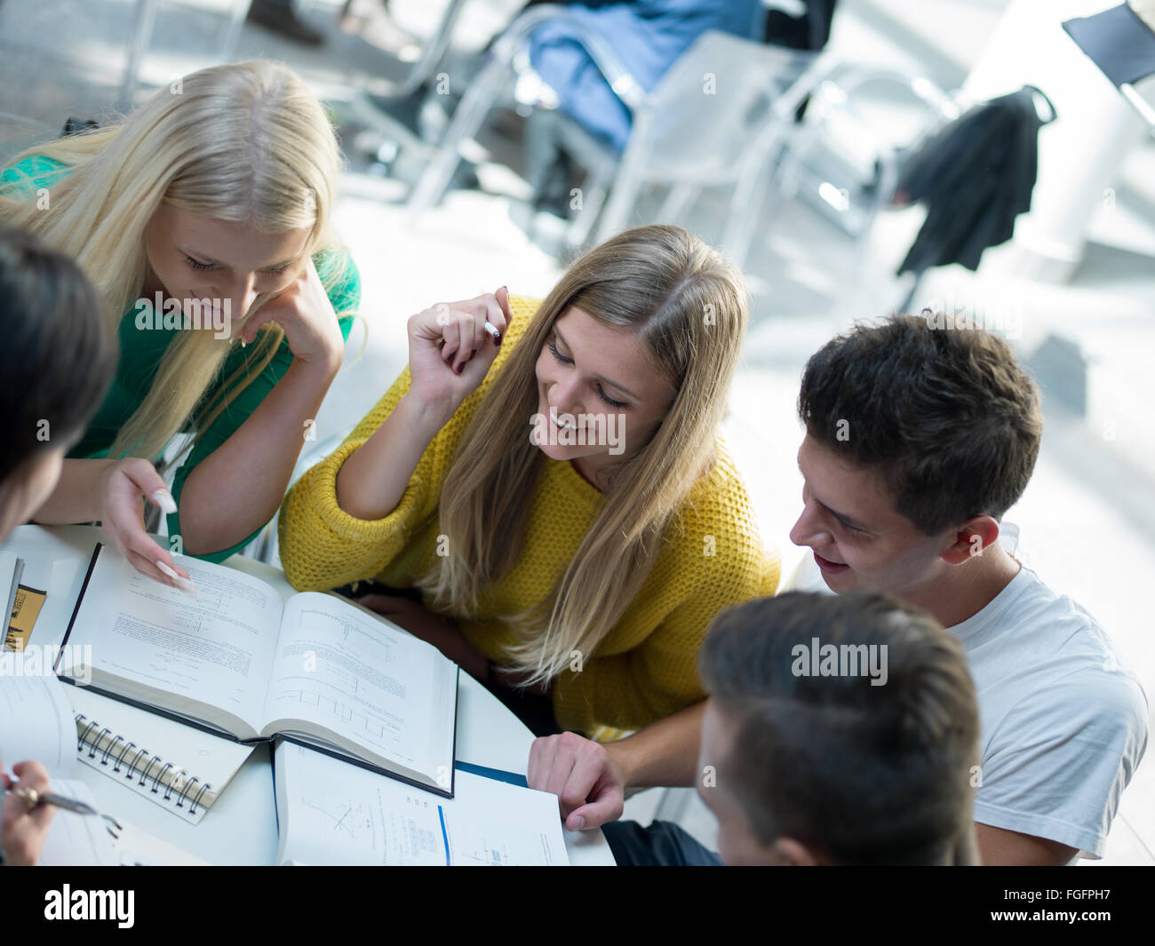 students group study Stock Photo - Alamy