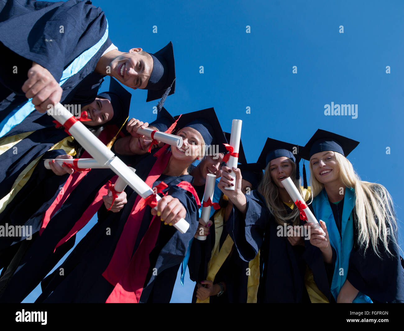 high school graduates students Stock Photo - Alamy