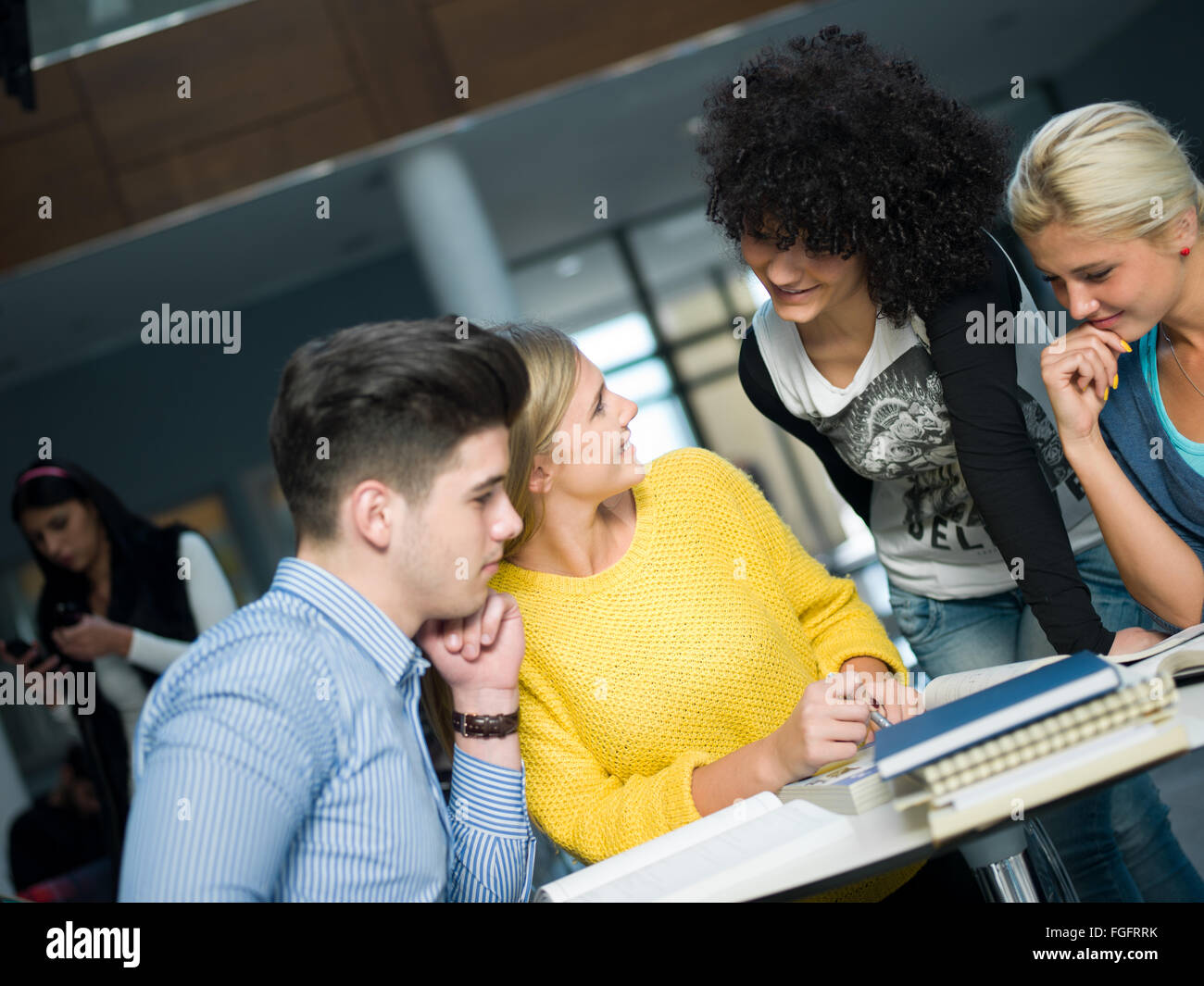 students group study Stock Photo - Alamy