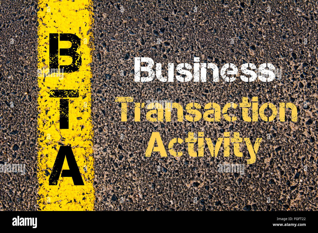 Concept image of Business Acronym BTA Business Transaction Activity ...