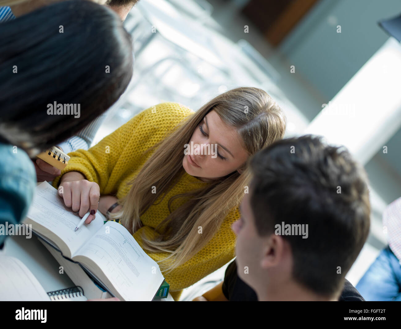 students group study Stock Photo - Alamy