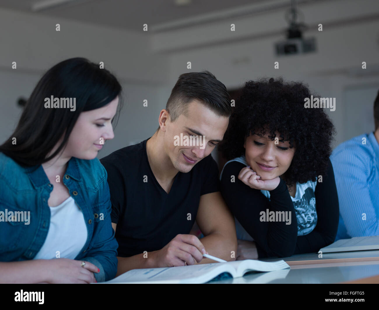 students group study Stock Photo - Alamy
