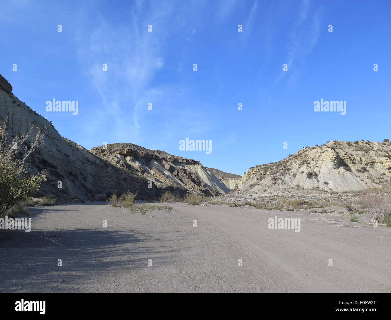 Rocks in Tabernas desert in Almeria Province Andalucia Spain Stock ...