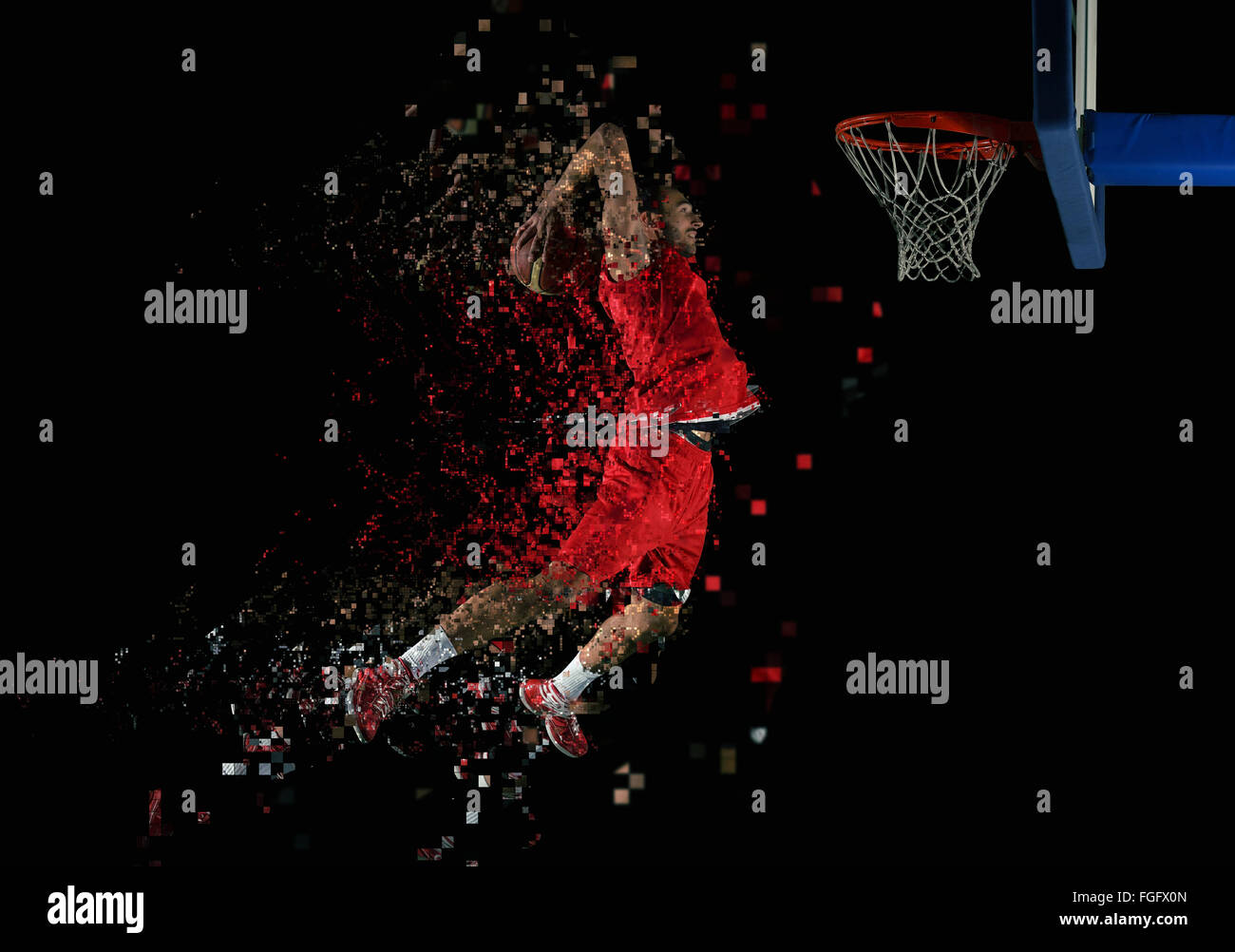 basketball player in action Stock Photo - Alamy